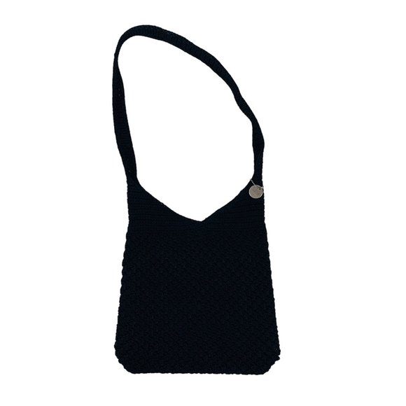 The Sak | Bags | The Sak Original Black Crochet Woven Shoulder Bag ...